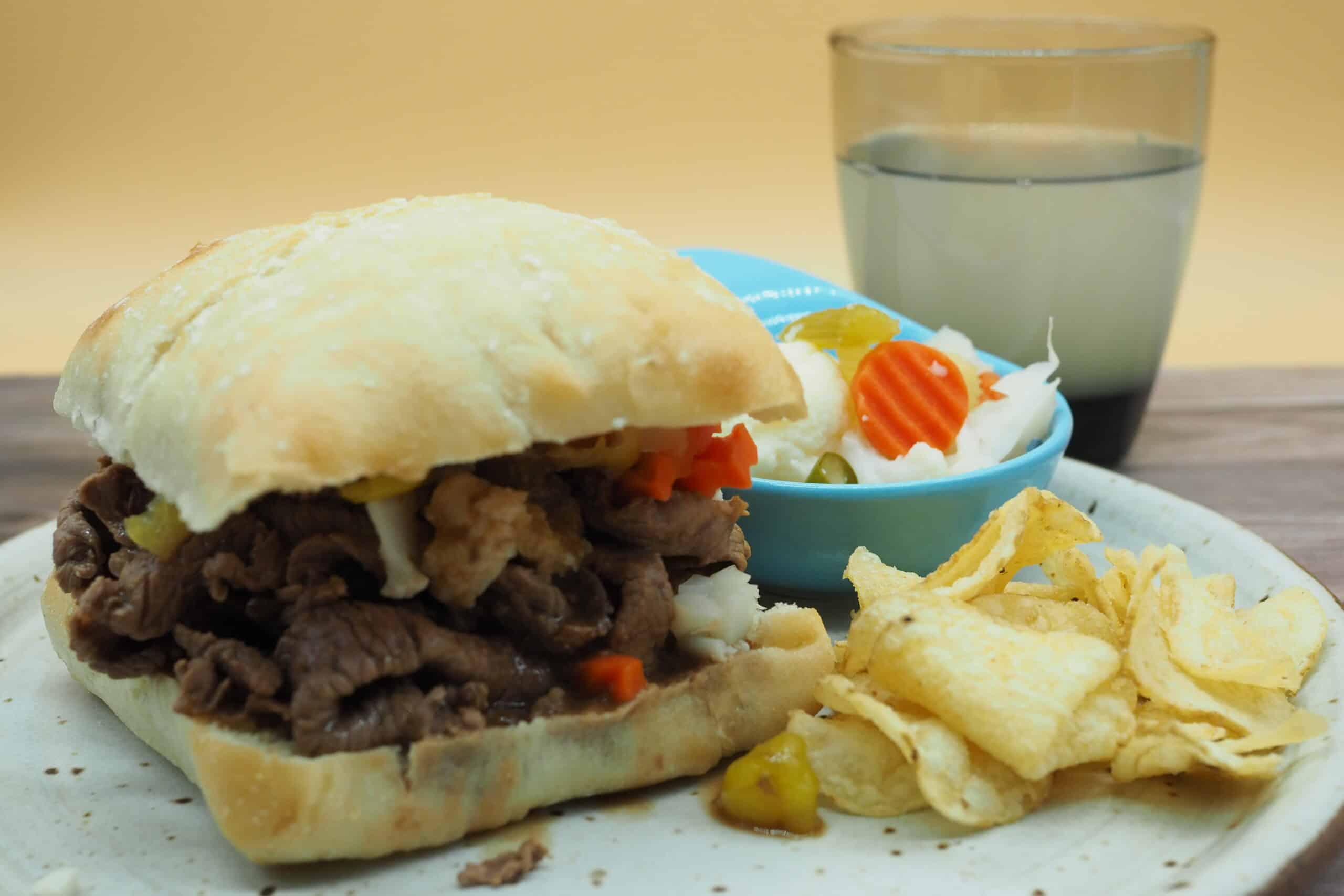 Chicago Hot Beef Sandwich - Divine Dish