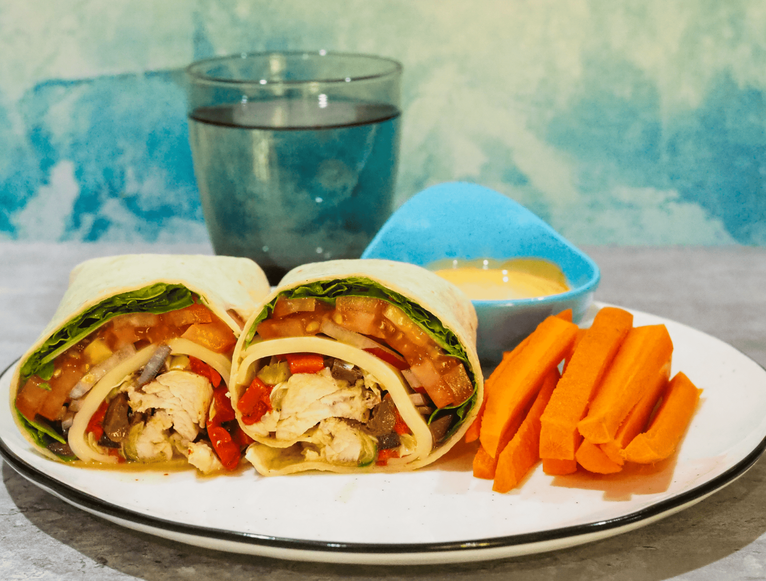 Italian Chicken Wrap - Divine Dish