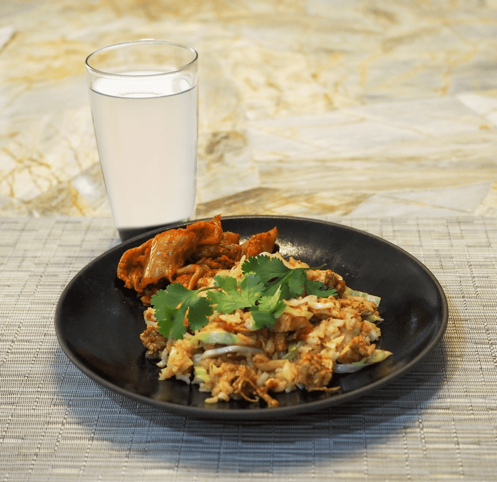 Korean Barbecue Chicken Fried Rice - Divine Dish