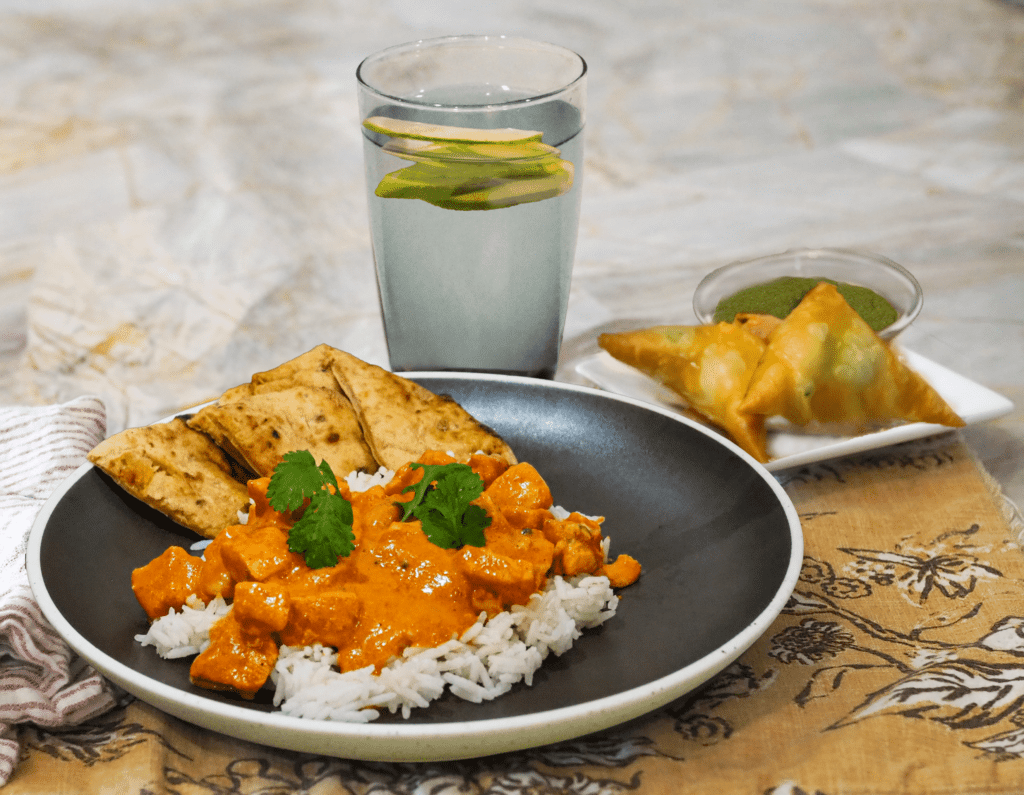 Butter Chicken over Rice - Divine Dish